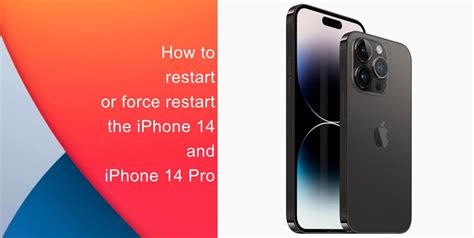 How To Restart Or Force Restart The IPhone And IPhone Pro IThinkDifferent