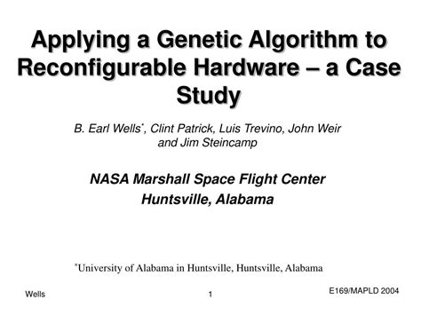 Ppt Applying A Genetic Algorithm To Reconfigurable Hardware A Case