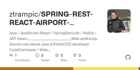 GitHub Ztrampic SPRING REST REACT AIRPORT FINAL EXAM Java JavaScript React SpringSecurity