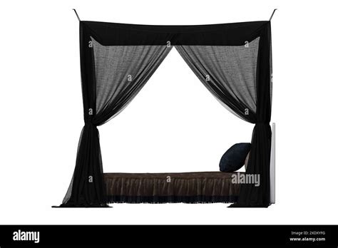 Double Bed Isolated On White Background Furniture For The Bedroom