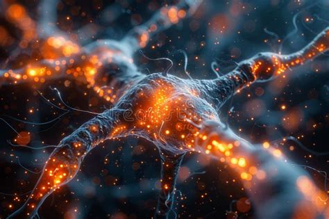 Digital Illustration Neural Connections Connectivity And Advanced