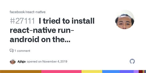 I Tried To Install React Native Run Android On The Genymotion Emulator