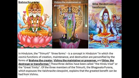 Subhaditya Infoworld Trimurti Brahma The Creator Vishnu The