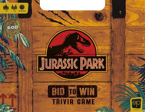 Buy Jurassic Park Bid To Win Trivia Game Featuring 600 Questions From
