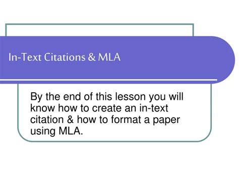 PPT In Text Citations MLA PowerPoint Presentation Free Download ID 6626507