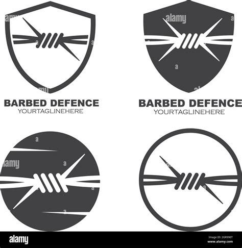 Barbed Wire Vector Illustration Design Stock Vector Image And Art Alamy