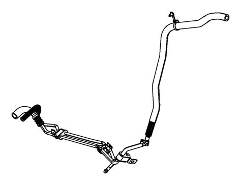 05154409AI MOPAR Hose Power Steering Power Steering Return Mopar