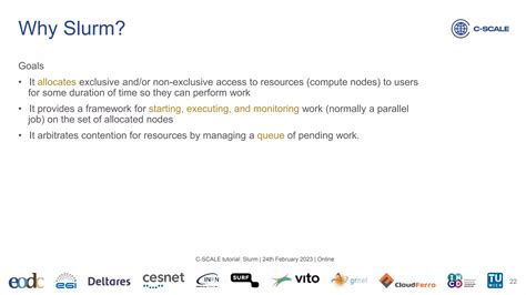 C Scale Tutorial Slurm Ppt