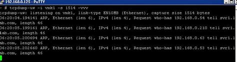 Capture Network Traffic For Esxi Host Using Tcpdump