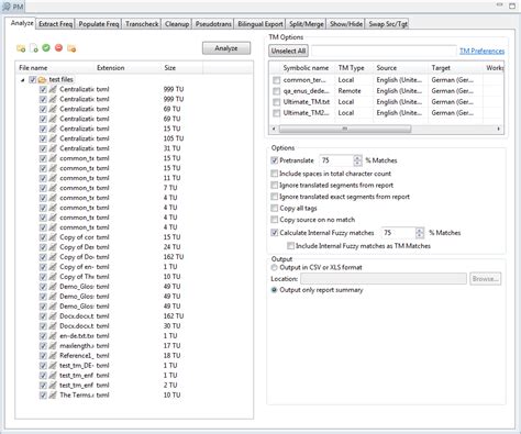 analyzing files process