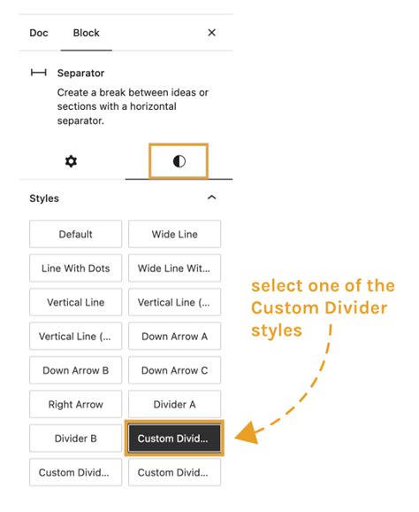 How To Use Custom Dividers Dinosaur Stew Theme Docs