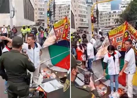 Criminal atropello policial contra un vendedor en la Séptima