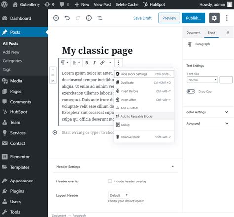 How To Fix An Issue With Gutenberg Reusable Blocks Not Showing