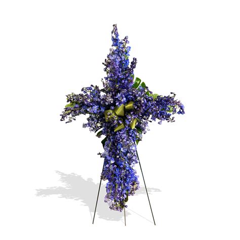 Delphinium Sympathy Cross Boca Raton Funeral Home Delivery