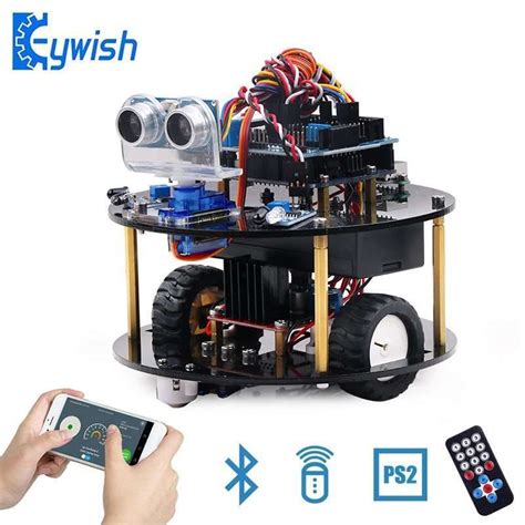Keywish Robot For Arduino Uno R Smart Cars Kit App Rc Remote Control