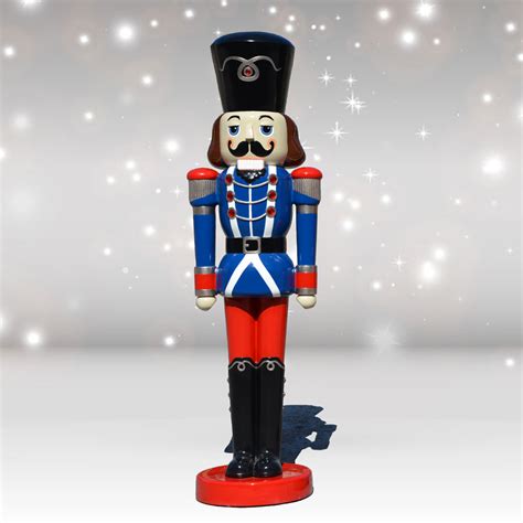 Life Size 6 Ft H Blue Jacket Nutcracker Soldier