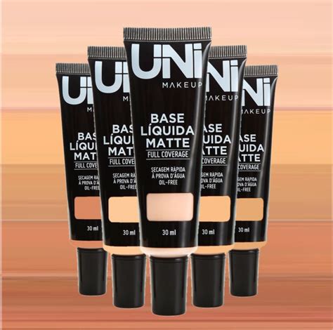 Uni Makeup Base Matte Prova Dagua Full Coverage Und Distribuidora JCF Maquiagem E