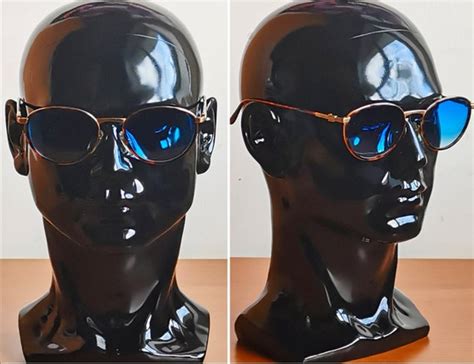 Gucci Vintage Sunglasses Rare Round Oval Gold Tortois Gem