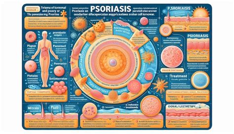 A Poster Of A Circle Of Bacteria With A Blue Background Premium Ai
