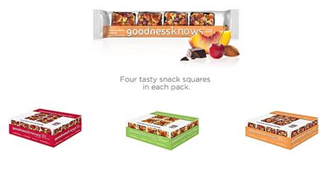 High Value 35 Off Coupon For Goodnessknows Snack Squares 8 33