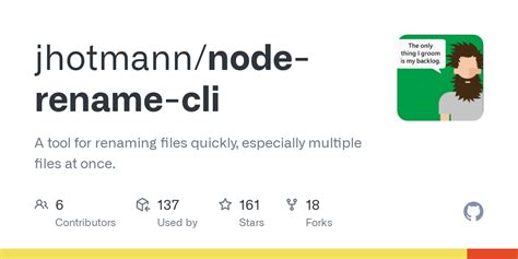 Github Jhotmannnode Rename Cli A Tool For Renaming Files Quickly