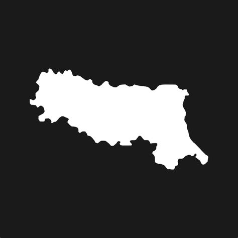 Premium Vector Emilia Romagna Map Region Of Italy Vector Illustration