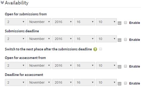 Moodle Workshop Peer Assessment Activity Step By Step Staff Faculty It Services Knowledge