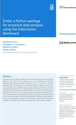 Embo A Python Package For Empirical Data Analysis Using The Information Bottleneck