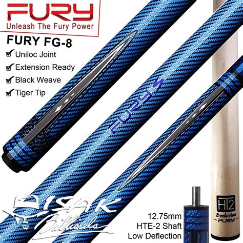Jual PROMO SPESIAL Fury FG08 Blue Cue Uniloc Joint Billiard Stick