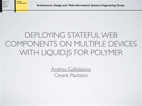Deploying Stateful Web Components On Multiple Devices With Liquidjs