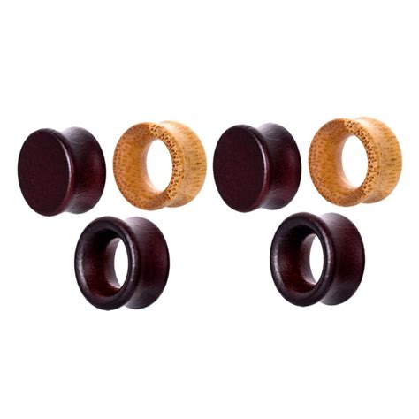 3 Pairs Retro Wooden Ear Plugs Tunnels Gauges Stretcher Piercing 8mm 20mm Ebay