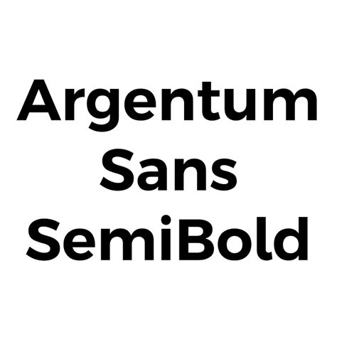 Argentum Sans Semibold Font Free Fonts On Creazilla Creazilla