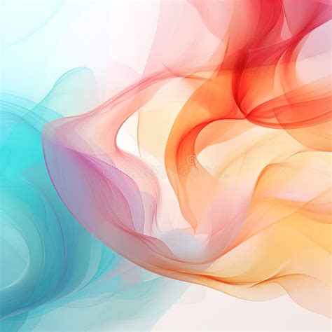 Abstract Art That Uses Flowing Lines And Colors To Create A Dynamic Effect Stock Illustration