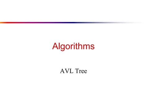 Avl Tree In Data Structure Pptx