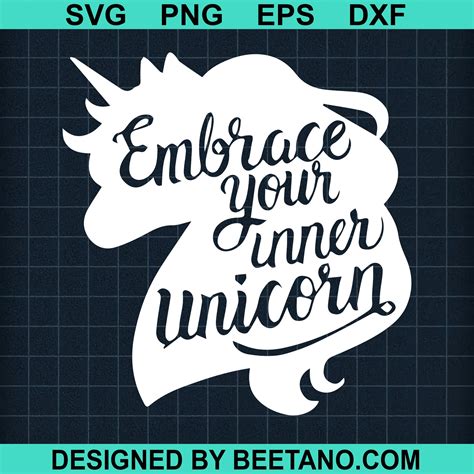 Embrace Your Inner Unicorn Svg Unicorn Svg Cut Files For Cricut To