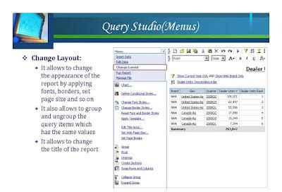 COGNOS QUERY STUDIO PPT Interview Questions