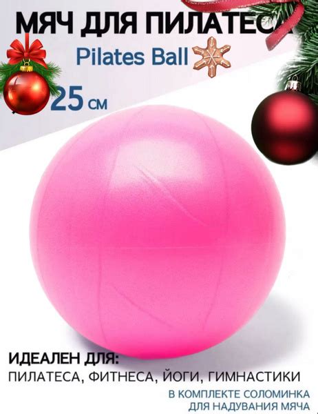 Мяч для пилатеса и фитнеса TOTAR, 25 см, Розовый купить на OZON по ...
