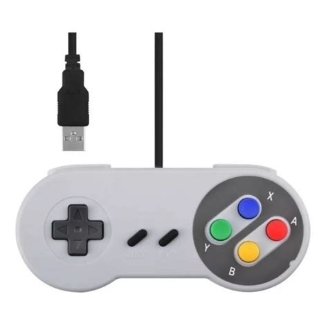 Controle Super Nintendo Joystick Feir Cr 001 Cinza Snes Pc Shopee Brasil