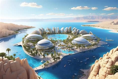 Premium Photo Neom Cityhigh Tech Neom