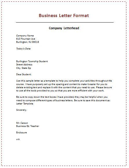 Letter Format Html EMILYJTUMER