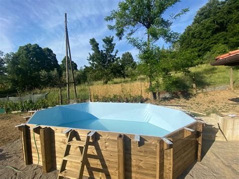 Piscina Ottagonale In Legno 486x336 Cm Svitavvita