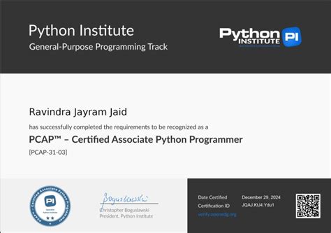 Ravindra Jaid On Linkedin Python Certification Pcap Learning 15 Comments