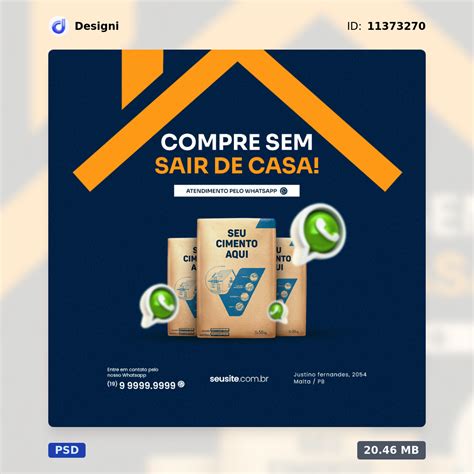 Social Media Loja De Cimento On Behance
