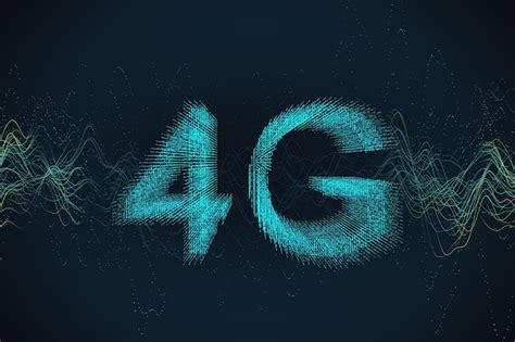 Premium Photo Creative Glowing 5g Internet Background
