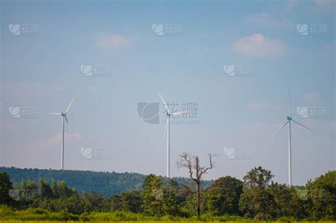 天空 田地 背景 风轮机 陆地 自然 风 环境 泰国 技术