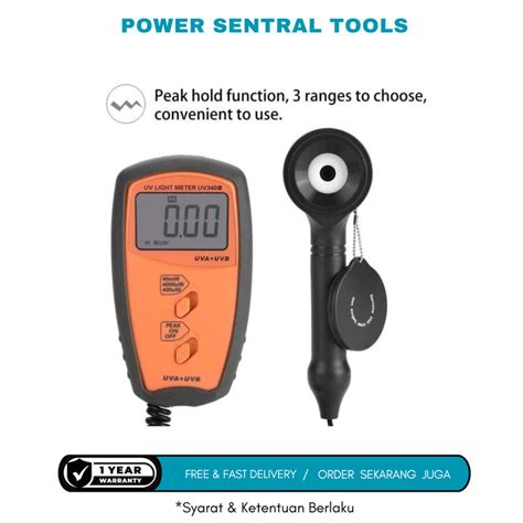 Jual Uv Light Meter Uv340b Uva Uvb Ultraviolet Uv A B Detector Tester Jakarta Barat Power