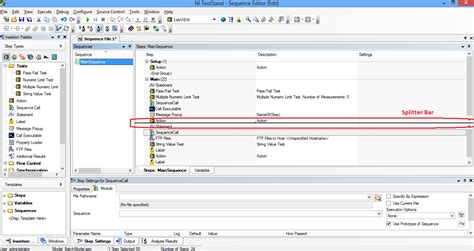 Splitter Bar For Steps Pane In Sequence Editor Ni Community