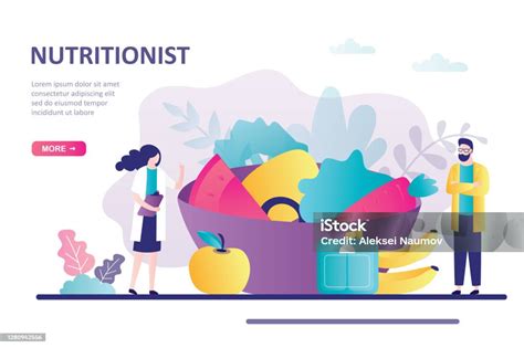 건강한 음식과 신체 활동으로 다이어트 계획 칼로리 제어 개별 식이 서비스의 개념 남자와 여자 영양사 직업 영양사에 대한 스톡 벡터 아트 및 기타 이미지 Istock