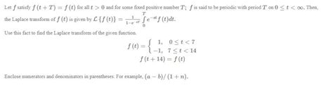 Solved Let F Satisfy F T T F T For All T 0 And For Chegg Com