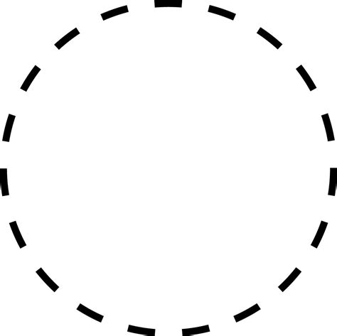 Black Isolated Bold Dot Circle Frame Abstract Symmetrical Design